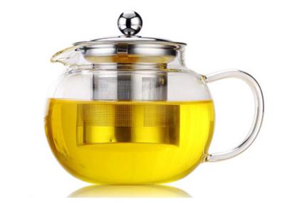 China Pyrex Coffee Heat Resistant Glass Teapot , Borosilicate Glass Tea Kettle for sale