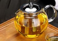 China Pyrex Coffee Heat Resistant Glass Teapot , Borosilicate Glass Tea Kettle for sale