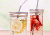 China Embossed Clear Wide Mouth Pint Jars For Beverage Jam SGS Certification for sale