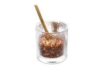 China 215ml Clear Wide Mouth Glass Canning Jars Cylindrical Shape OEM Service for sale