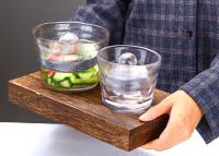 China Round Big Eglass Bottle Jar With Lid Food Storage Customized Size for sale