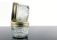 China 10 Oz Kitchen Wide Mouth Glass Jars / Wide Mouth Mason Jars Simple Sytle for sale