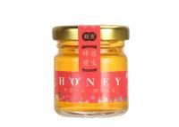 China Mini Glass Honey Jars , Empty Honey Bottles 25ml 35ml 75ml 100ml for sale