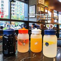 China 15oz Adults Matte Unbreakable Glass Water Bottle 460ml Customized Logo for sale