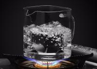 China Creative Borosilicate Glass Teapot Square Glass Bubble 600ml 1100ml 1300ml for sale