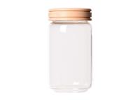 China Custom Sealable Glass Jars With Wood Lid 450ml 750ml 1550ml Food Container for sale