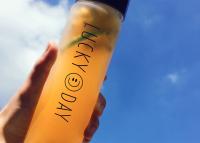 China Slim Unbreakable Glass Water Bottle Heat Resistant 400ML With Portable Drawstring for sale