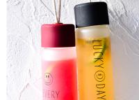 China Slim Unbreakable Glass Water Bottle Heat Resistant 400ML With Portable Drawstring for sale