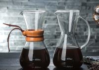 China Personalized Heat Resistant Glass Coffee Pot High Borosilicate Material for sale