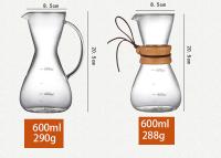 China Personalized Heat Resistant Glass Coffee Pot High Borosilicate Material for sale