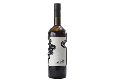 China 750ml Empty Glass Wine Bottles With Cork Creative Decoration For Champagne for sale
