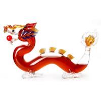 China High Borosilicate 1000ml Empty Glass Wine Bottles With Glass Stopper for sale