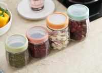 China Food Grade Clear Empty Glass Jars With Lid For Food Storage 720ml for sale