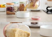 China Food Grade Clear Empty Glass Jars With Lid For Food Storage 720ml for sale