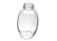 China Bathroom Clear Empty Cosmetic Glass Bottles With Pump Dispenser Refillable for sale
