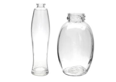 China Bathroom Clear Empty Cosmetic Glass Bottles With Pump Dispenser Refillable for sale