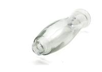 China Bathroom Clear Empty Cosmetic Glass Bottles With Pump Dispenser Refillable for sale