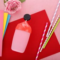 China 300ml Cute Glass Water Bottle With Silicone Protective Sleeve For Children Drinking for sale