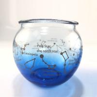 China Round Constellation Zodiac Candle Empty Glass Jars For Home Party Decoration for sale
