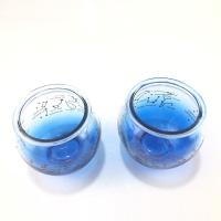China Round Constellation Zodiac Candle Empty Glass Jars For Home Party Decoration for sale