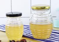 China 100ml / 200ml / 350ml Capacity 500g Glass Honey Jars , Recycled Glass Jars for sale