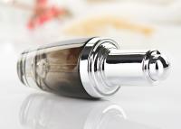 China Black Cosmetic Glass Bottles Lotion Bottle Set Cream Jar 50g Cartons Packing for sale