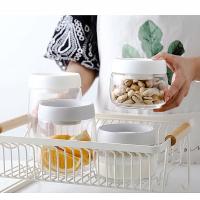 China Press Vacuum Storage Box Empty Glass Jars Household Moisture Proof Eco Friendly for sale