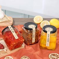China Clear Square Shaped Jam Storage Tiny Glass Jars Machine Made OEM Service for sale