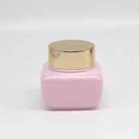 China Custom 50ml Empty Glass Containers Jar Face Cream Container With Gold Lid for sale