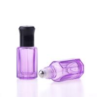 China Deodorant Empty Cosmetic Bottle 3ml / 6ml Essential Oil Glass Bottle With Roller Ball for sale