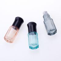 China Deodorant Empty Cosmetic Bottle 3ml / 6ml Essential Oil Glass Bottle With Roller Ball for sale