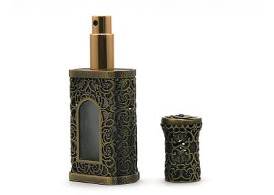 China Copper Metal Spray Perfume Bottles / Fancy Attar Bottles 25ml Capacity for sale