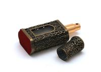 China Copper Metal Spray Perfume Bottles / Fancy Attar Bottles 25ml Capacity for sale