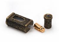 China Copper Metal Spray Perfume Bottles / Fancy Attar Bottles 25ml Capacity for sale