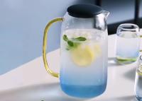 China Large Capacity Cold Water Carafe Pot Blue Color With Silicone Cap Wear Resistance for sale
