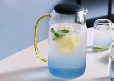 China Large Capacity Cold Water Carafe Pot Blue Color With Silicone Cap Wear Resistance for sale