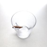 China 260ml Inlay Bullet Whiskey Personalized Glass Cup For Tableware Bar Drinking for sale