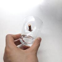 China 260ml Inlay Bullet Whiskey Personalized Glass Cup For Tableware Bar Drinking for sale