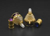 China Roll On Empty Glass Jars Fancy Empty Perfume Bottle 12ml Size For Personal Care for sale
