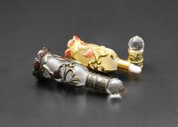 China 20ml Arabic Style Cosmetic Glass Bottles Perfume Bottle With Dropper for sale