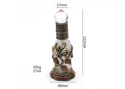 China 20ml Arabic Style Cosmetic Glass Bottles Perfume Bottle With Dropper for sale