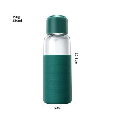 China Anti Scalding Unbreakable Glass Water Bottle Custom Logo Printed 350ML Capacity for sale