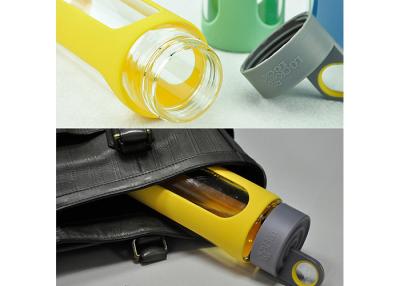 China Bpa Free Outdoor Custom Unbreakable Glass Water Bottles SGS Certification for sale