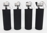 China Natural Crystal Energy Glass Water Bottle With Rope 500ml Customizable Logo for sale