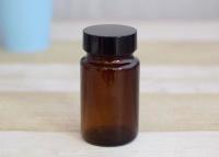 China Medicine Pill Vitamin Capsule Glass Bottle Amber Wide Mouth 60ml 100ml 150ml for sale
