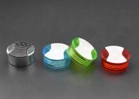 China High White Glass Empty Glass Jars Salt And Pepper Shakers Round Shape for sale