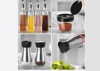 China Customized Glass Storage Containers Transparent Color For Store Seasonings for sale