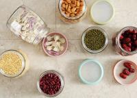China Transparent Lid High White Glass Sealable Glass Jars For Seasonings for sale