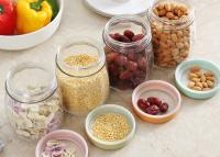 China Transparent Lid High White Glass Sealable Glass Jars For Seasonings for sale