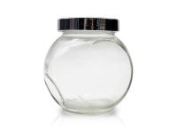 China Christmas Decorative Empty Glass Jars Transparent Color Kitchen Storage for sale